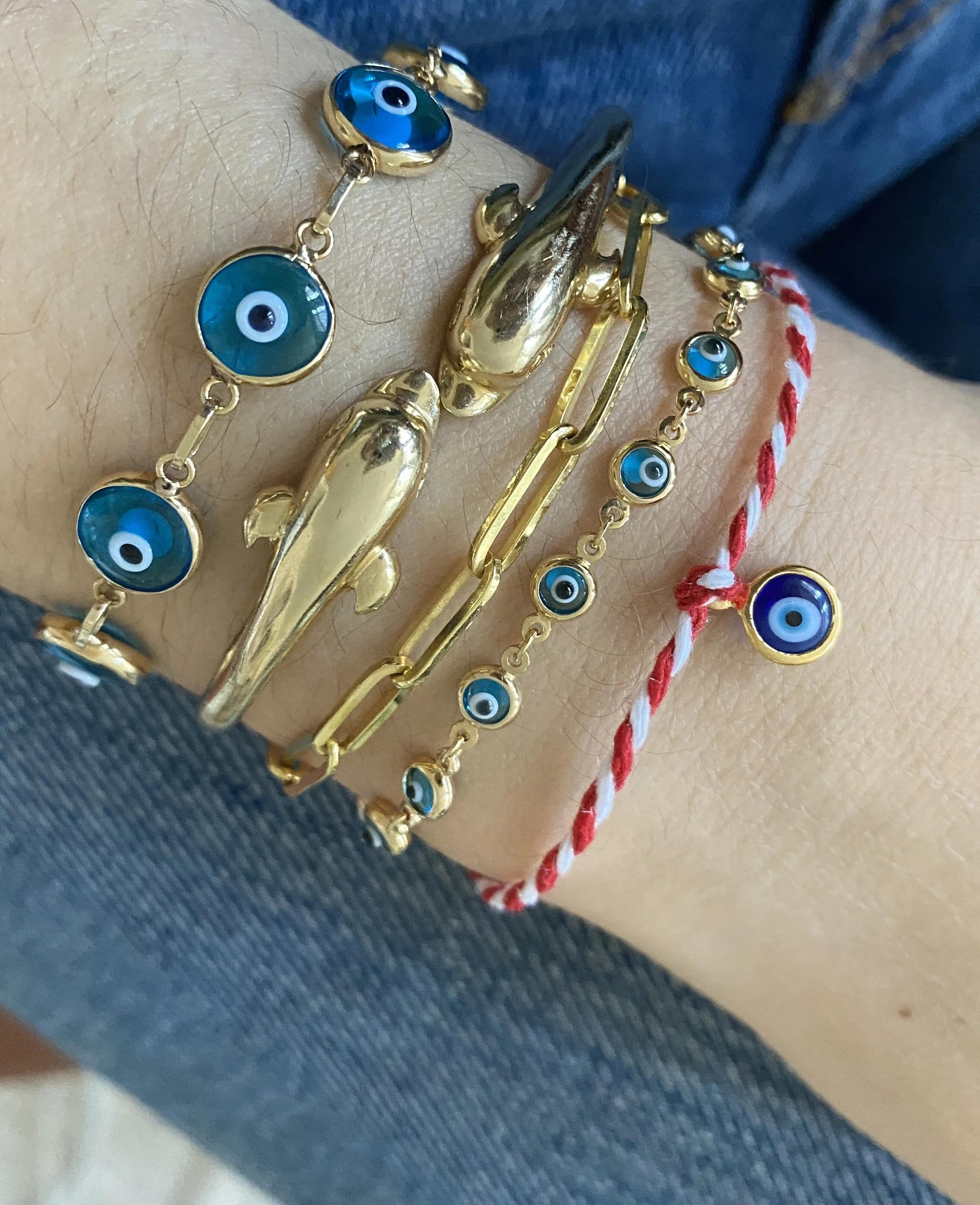 Solid Gold Mati Nameplate Necklace - Greek — Hellenic Aesthetic