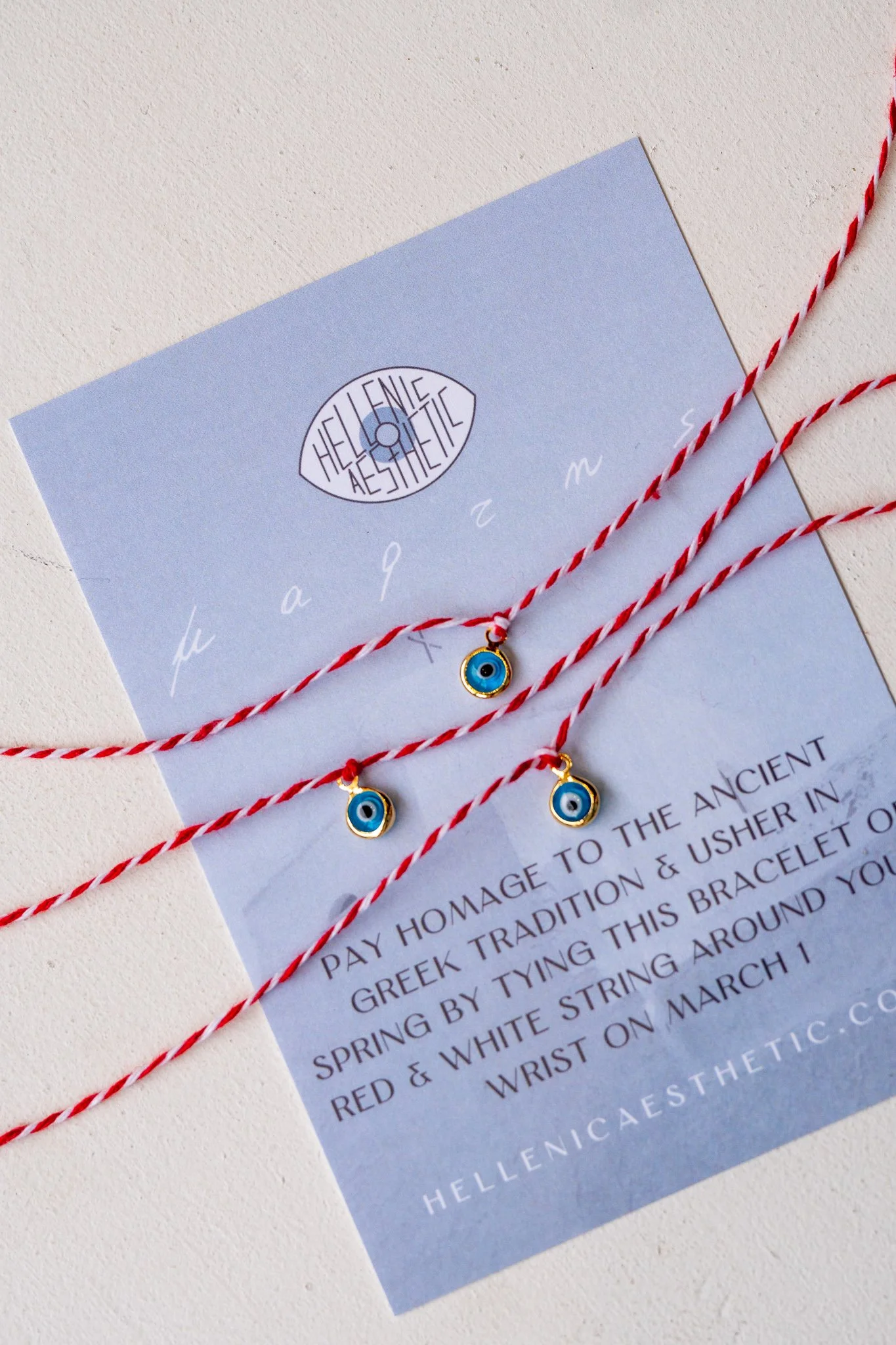 Solid Gold Mati Nameplate Necklace - Greek — Hellenic Aesthetic