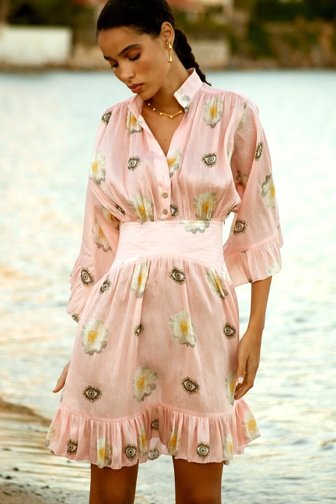 Shop Greek Designer Clothing - Milkwhite, Greek Archaic Kori, Pearl and ...