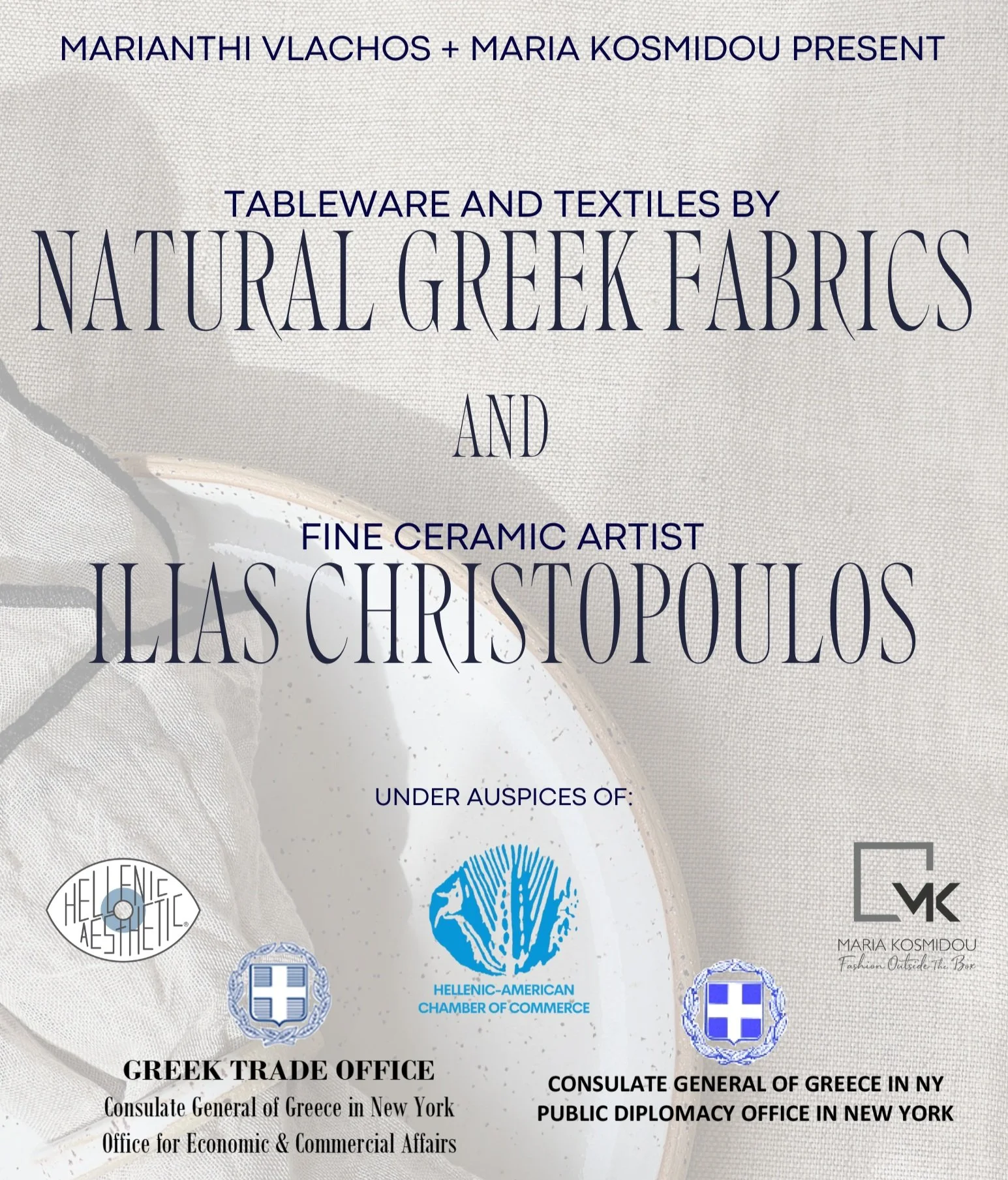 The Collections of Natural Greek Fabrics and Ilias Christopoulos ...