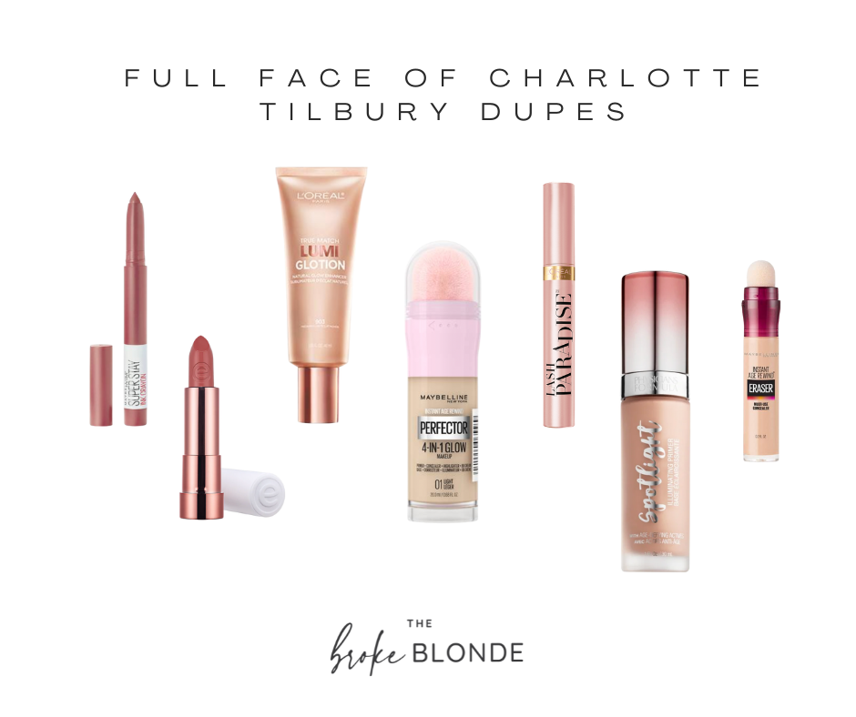 Full Face Of Charlotte Tilbury Dupes — thebrokeblonde
