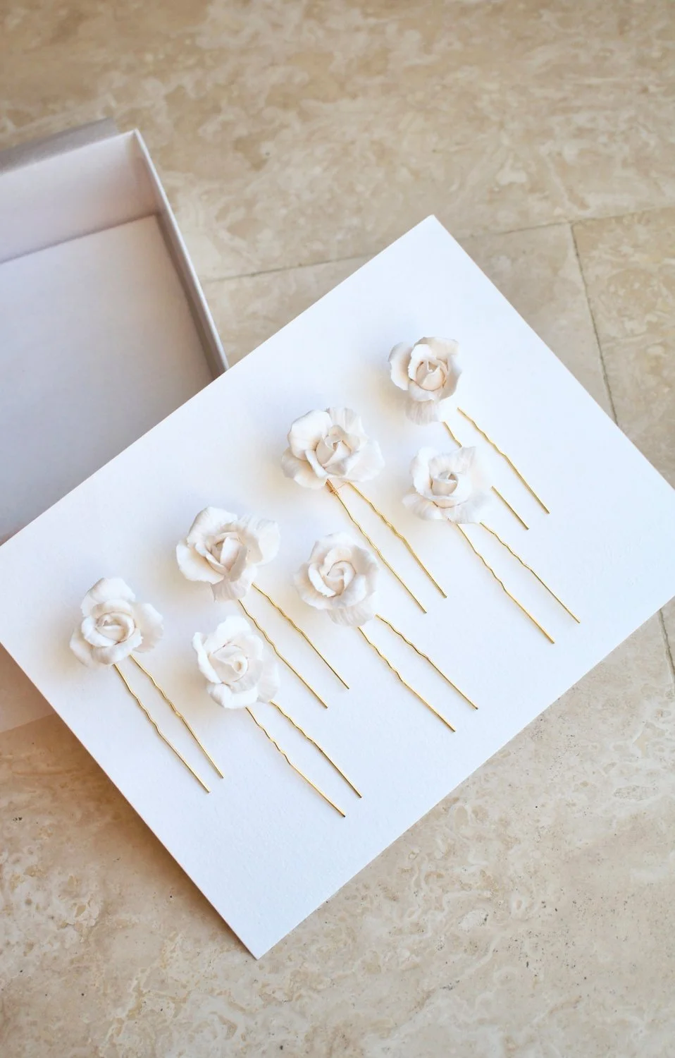 Floral wedding hair accessories - Ornamental hair pins | Ophelia Ren ...