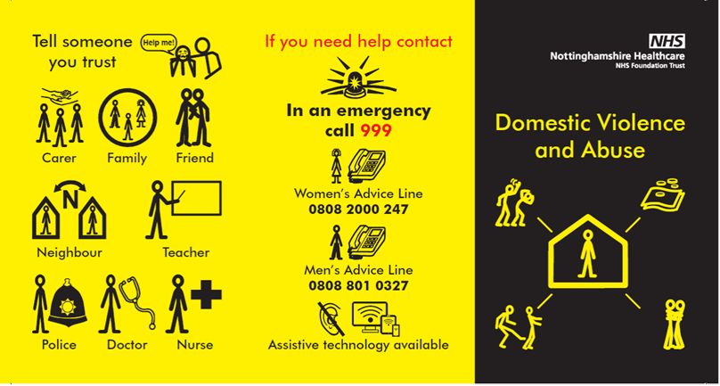 Domestic Violence and Abuse Card — Learning Disability Nurse