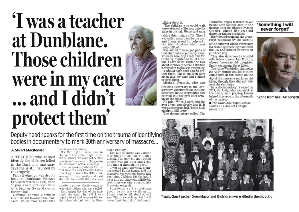 The Dunblane Tapes — FILMS THAT MAKE A DIFFERENCE