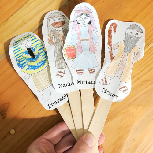 Passover Popsicle Stick Characters — Munchkin Fun At Home