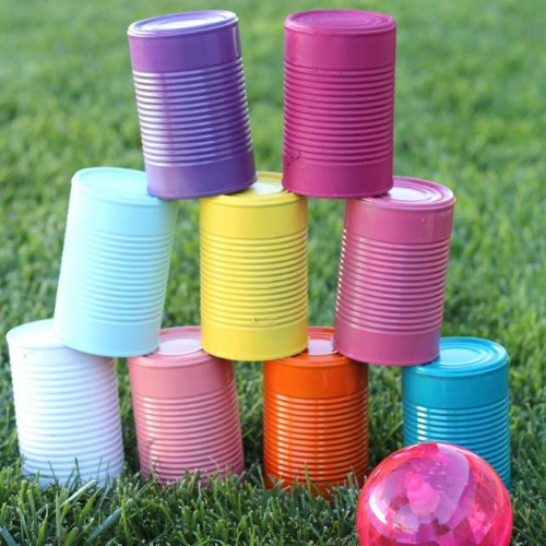 Tin Can Bowling — Munchkin Fun At Home