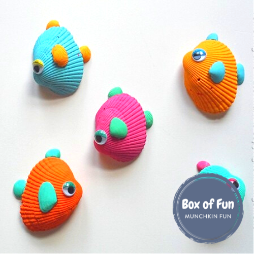 Seashell Fish Crafts — Munchkin Fun At Home