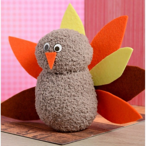 No-Sew Sock Turkey — Munchkin Fun At Home