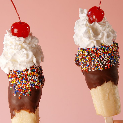 Gluten-Free Banana Split Pops — Munchkin Fun At Home