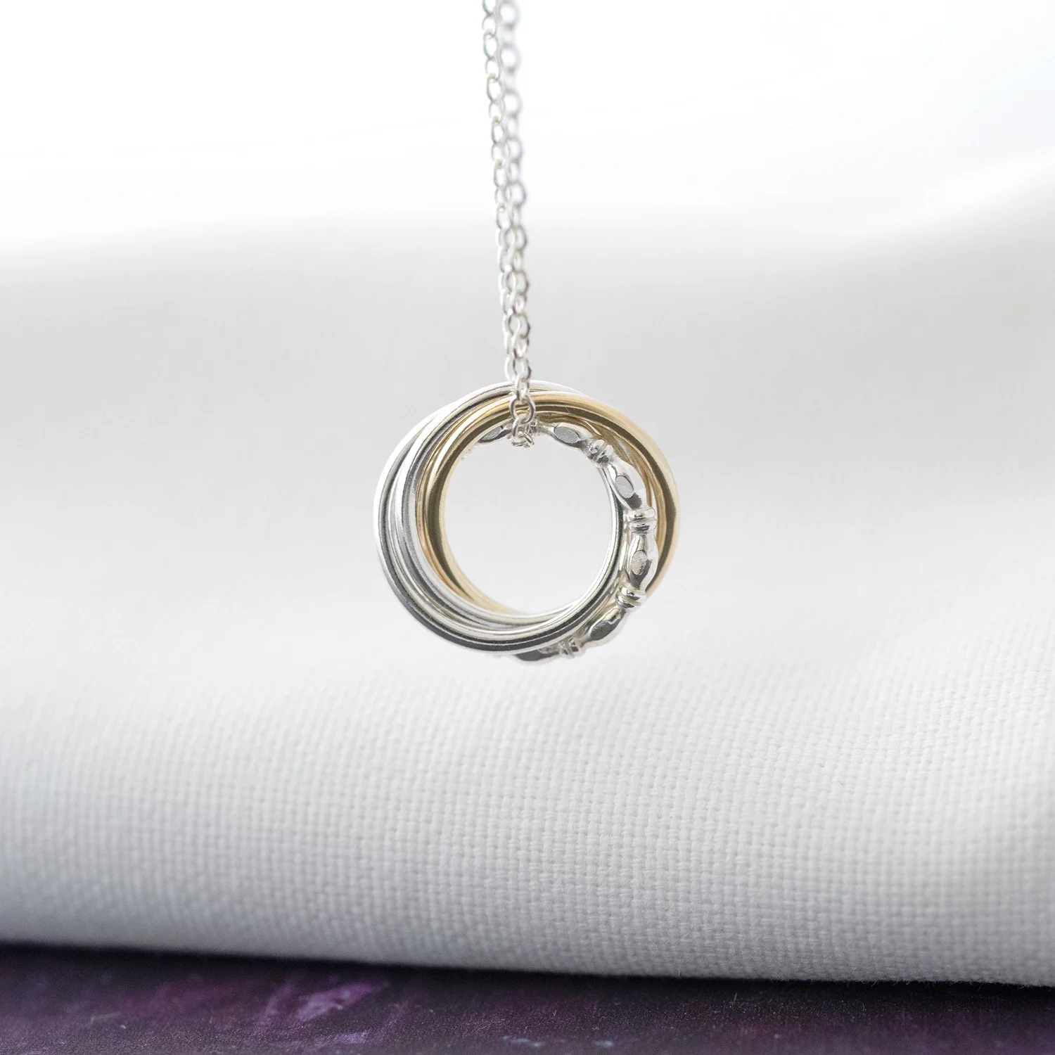 40th Gold and Silver Birthday Necklace — Elizabeth Designs