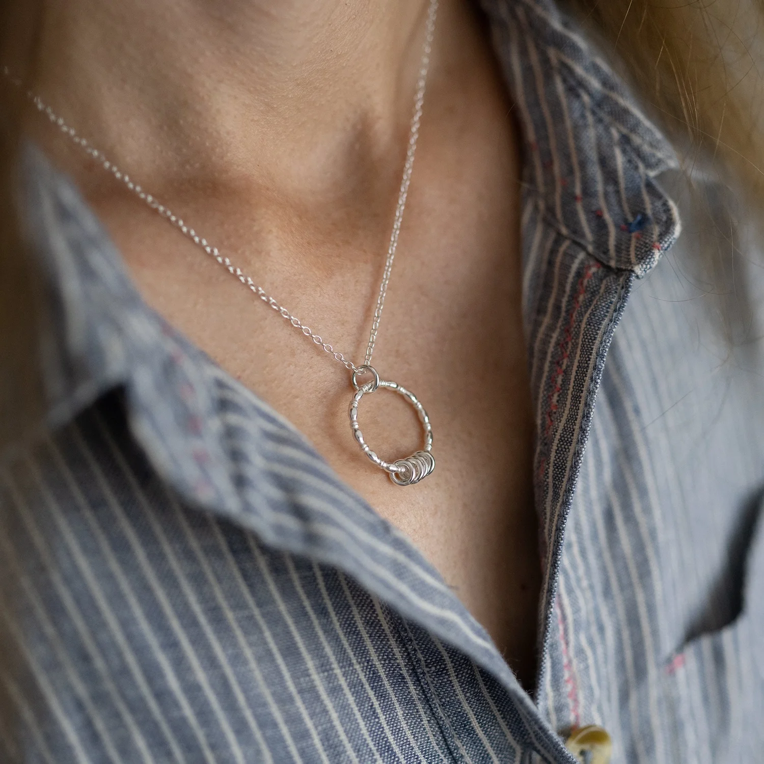 40th Gold and Silver Birthday Necklace — Elizabeth Designs