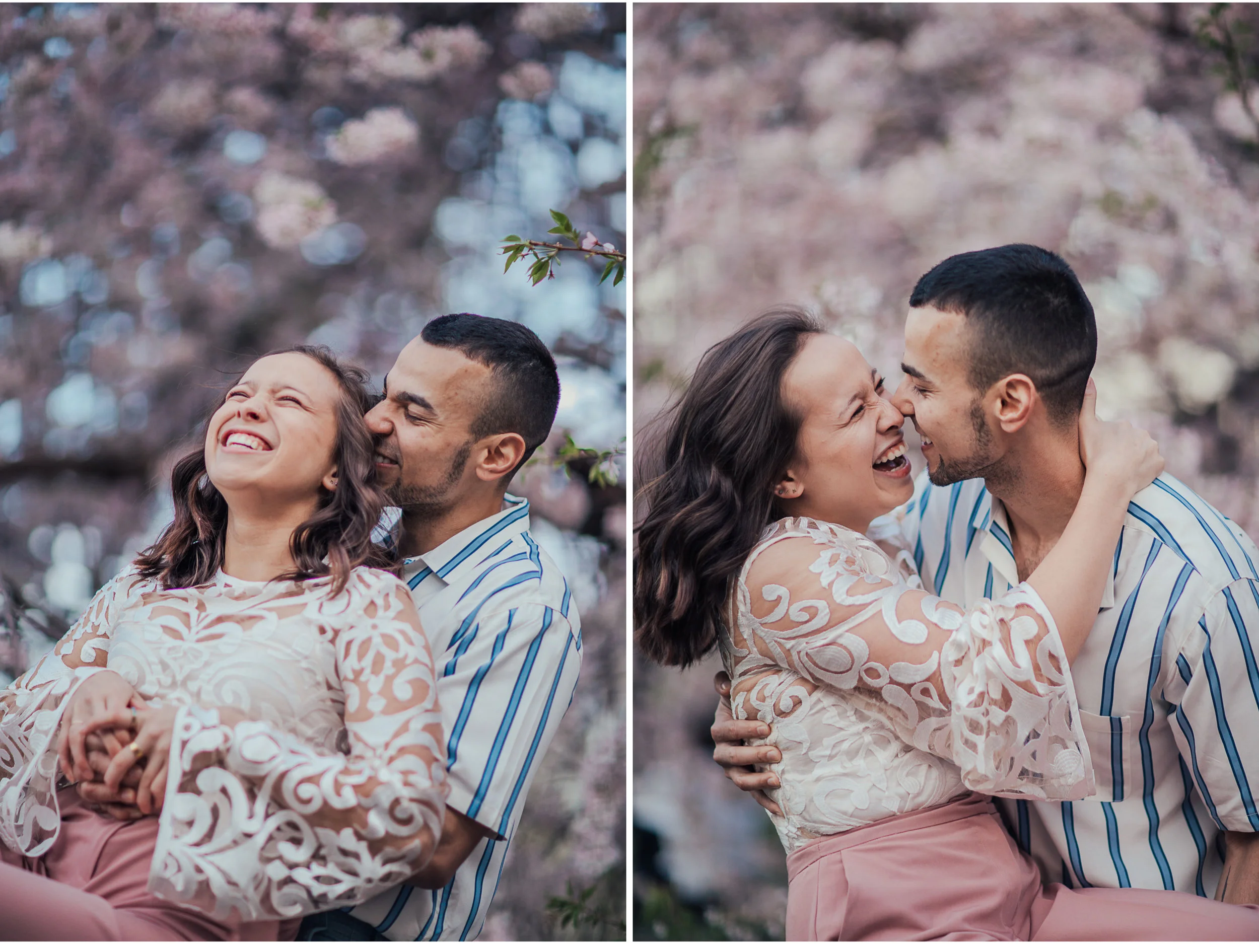 central park cherry blossoms | monica + gabe — Jessica Whitaker