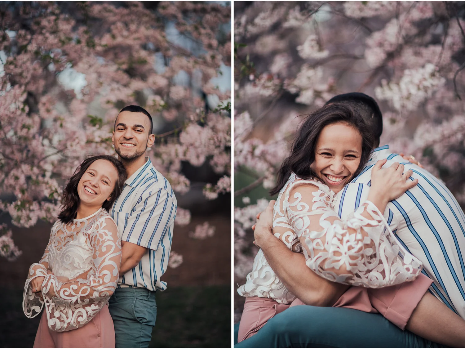 central park cherry blossoms | monica + gabe — Jessica Whitaker