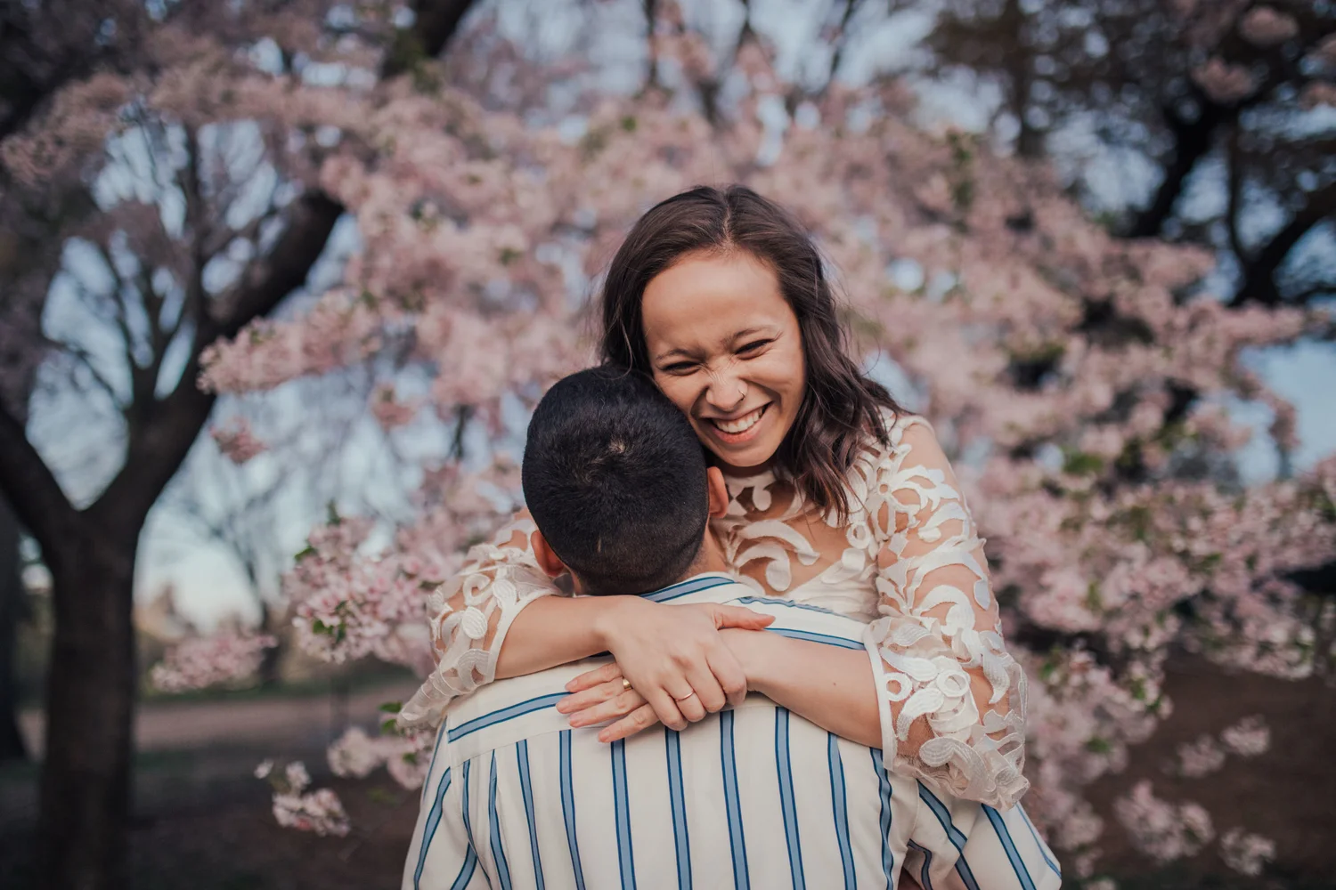 central park cherry blossoms | monica + gabe — Jessica Whitaker