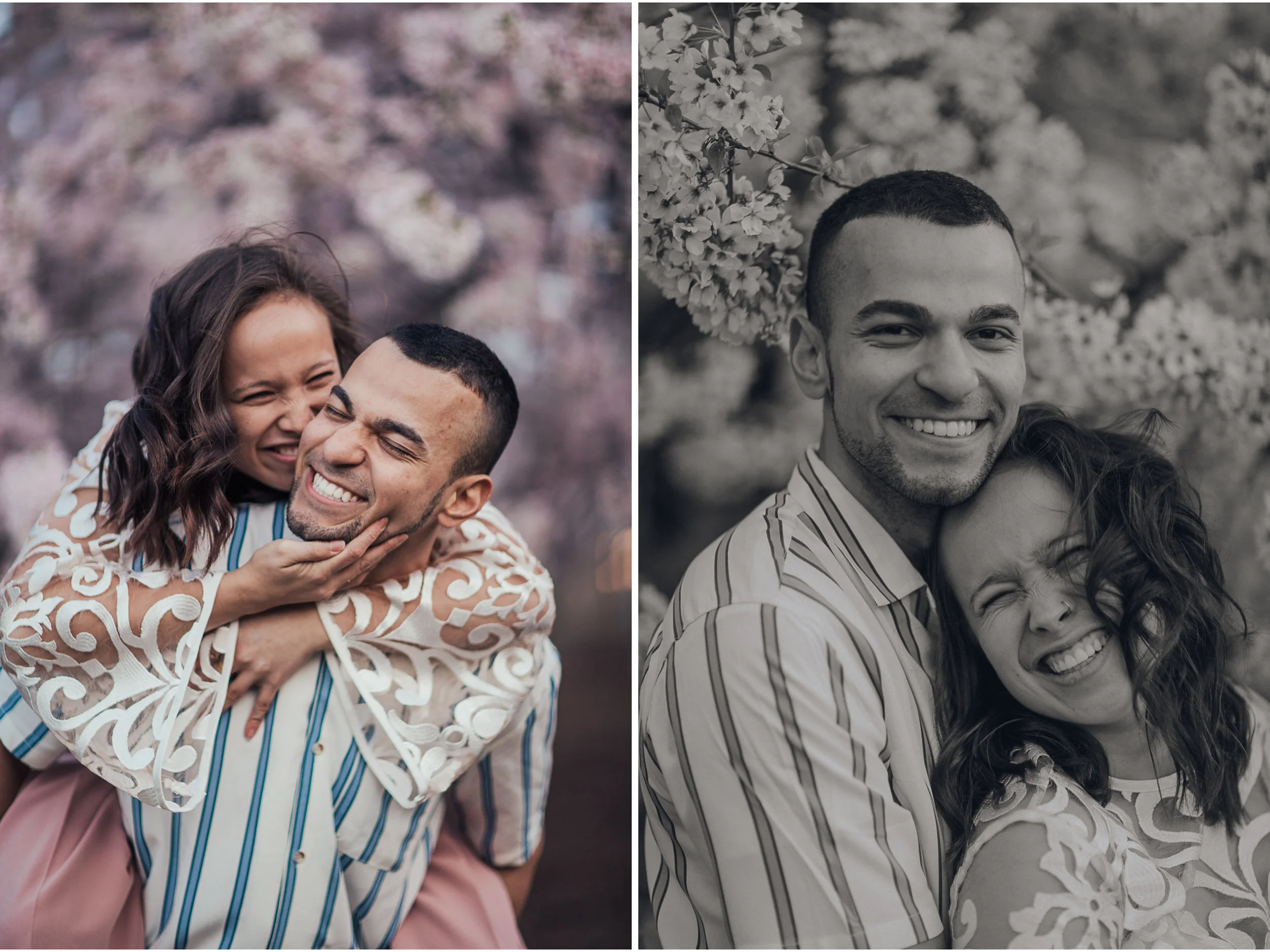 central park cherry blossoms | monica + gabe — Jessica Whitaker