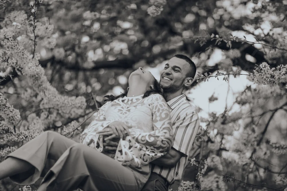 central park cherry blossoms | monica + gabe — Jessica Whitaker