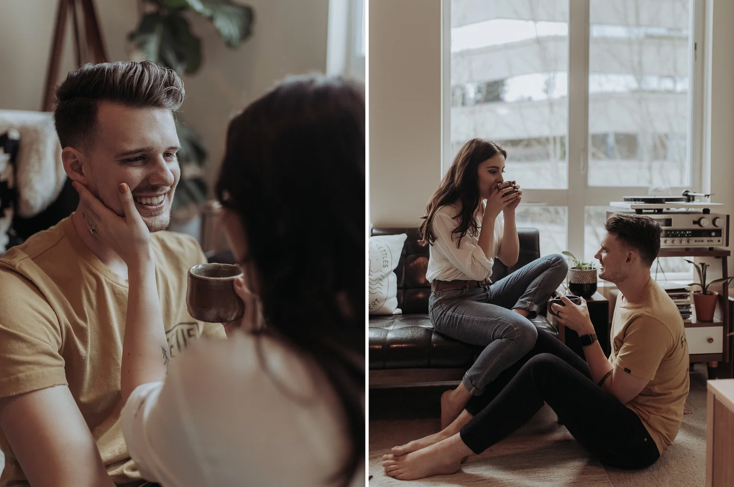 andrea + landon | seattle in-home lifestyle couple session — Jessica ...
