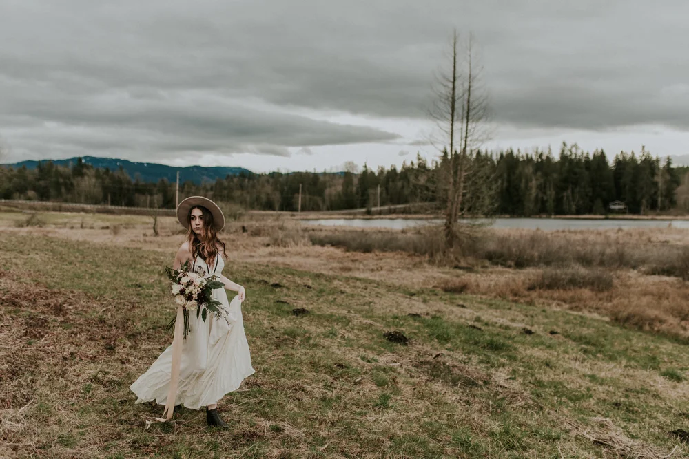 western washington countryside styled bridal shoot | photography behind ...