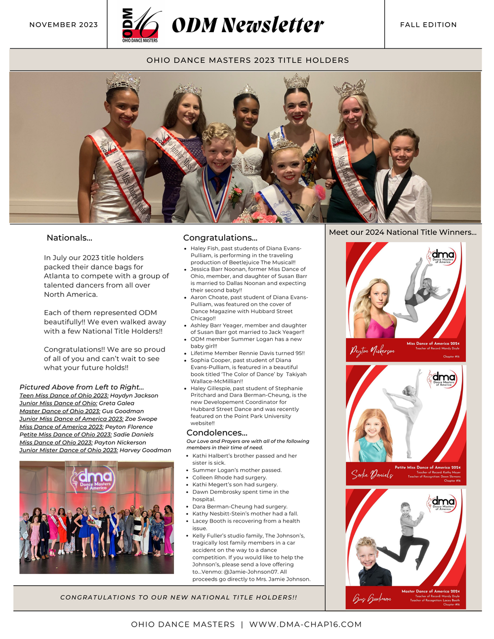 November 2023 — Ohio Dance Masters