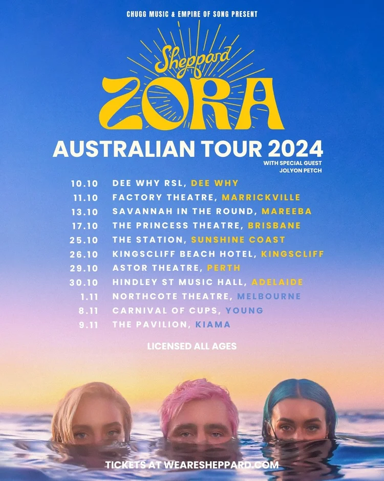 SHEPPARD ANNOUNCE AUSTRALIAN LIVE ALL-AGES HEADLINE SHOWS TOURING THIS ...