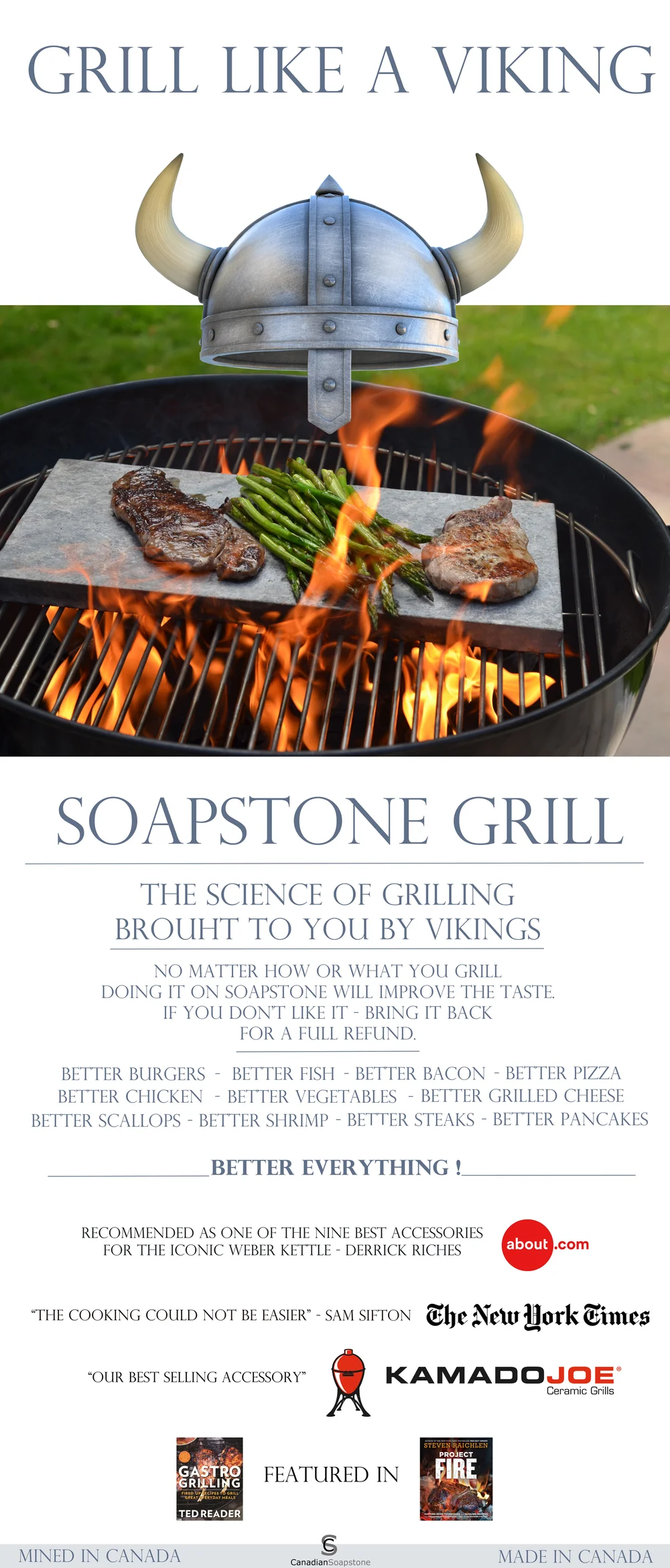 Canadian Soapstone for Grilling in Chicago, Illinois, Houston, Miami ...