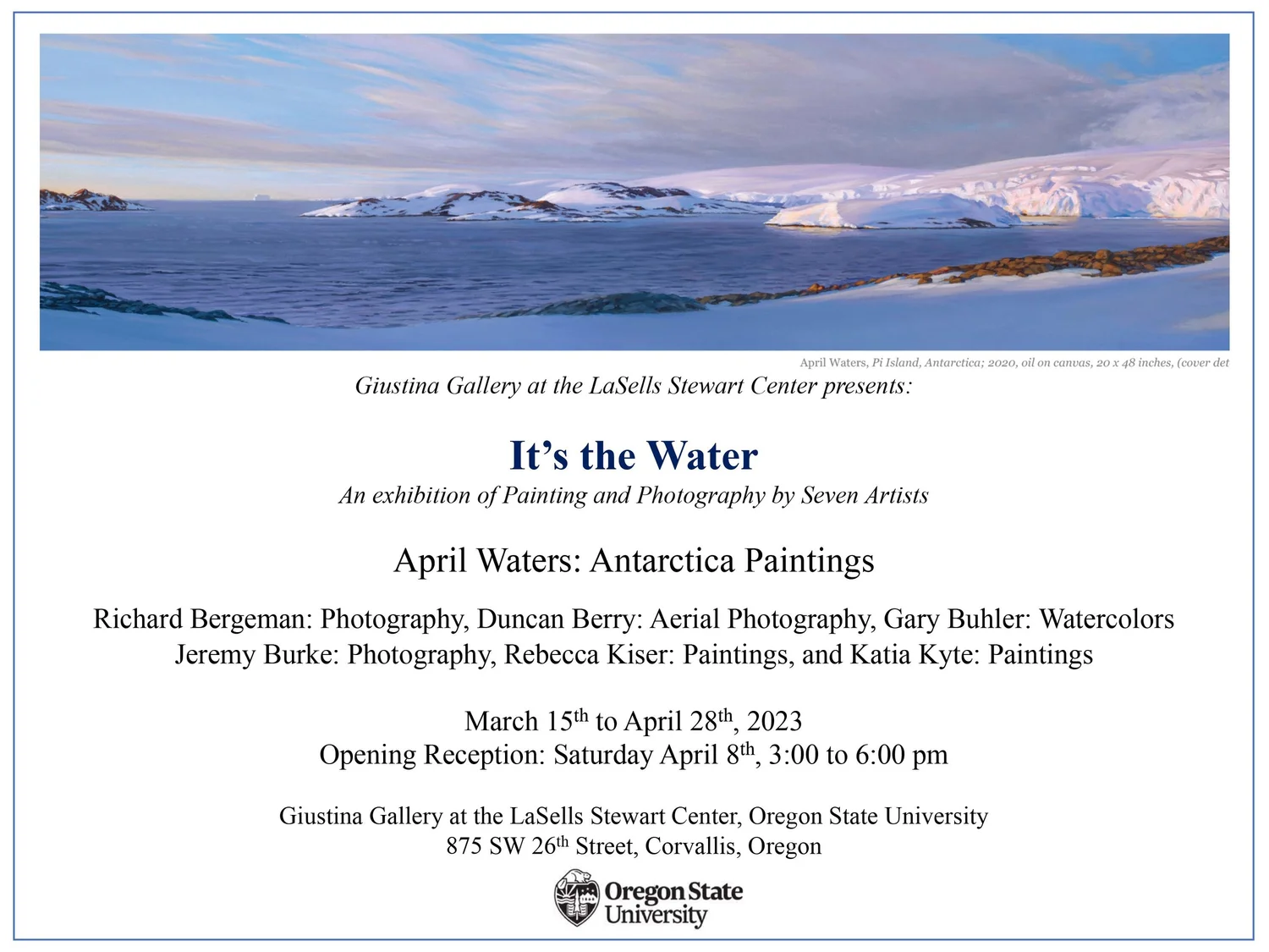 It's the Water: Antarctic paintings by April Waters — AAWC