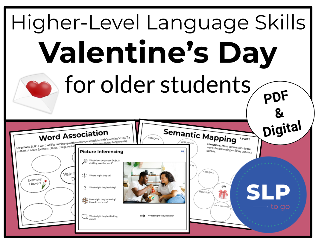 Low Prep Valentine’s Day Speech Therapy Ideas — SLP to go