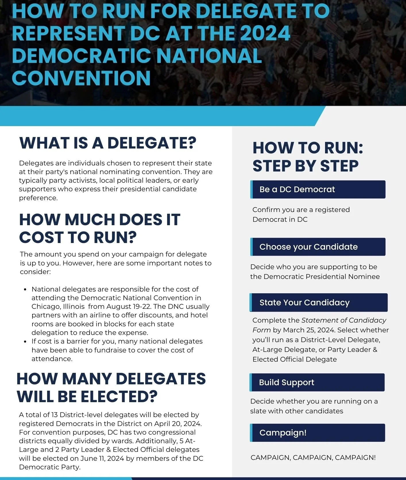 Run to Be a 2024 DC Delegate! — Ward 2 Democrats | Washington, DC