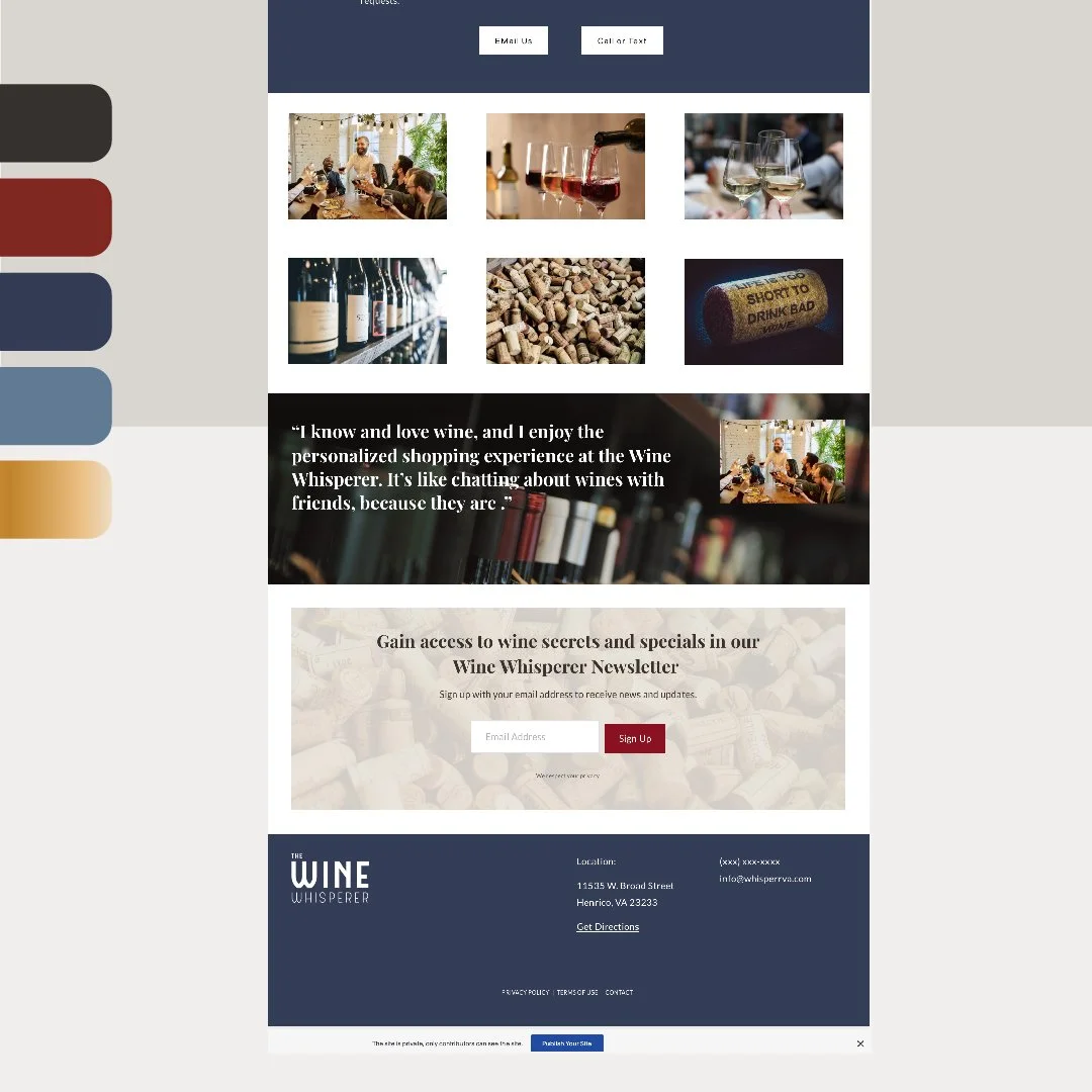 Branding and Website Design - The Wine Whisperer — Pfeifer Design