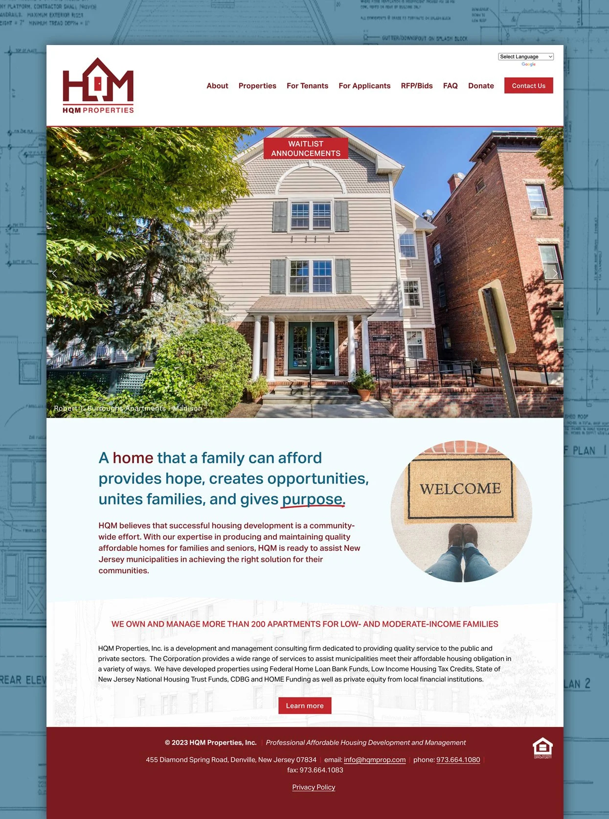 Property Management Website — Pfeifer Design