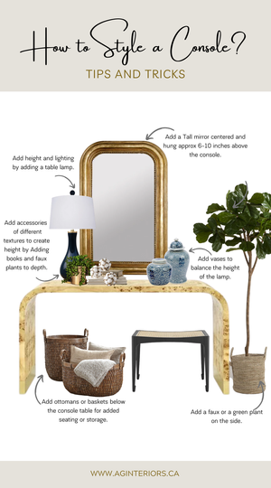 How to Style a Console Table — AG Interiors | Interior Design Virtual ...