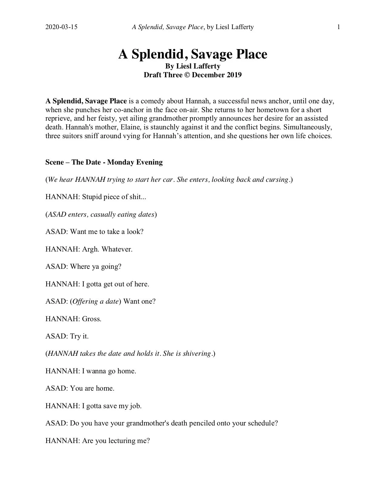 A Splendid, Savage Place — The Social Distancing Festival