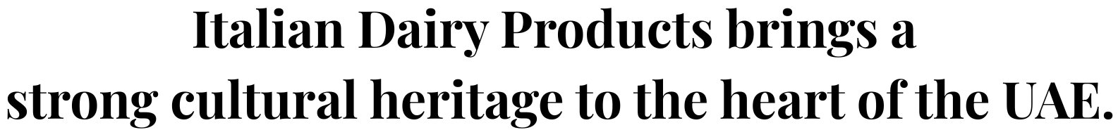 Italian Dairy Products