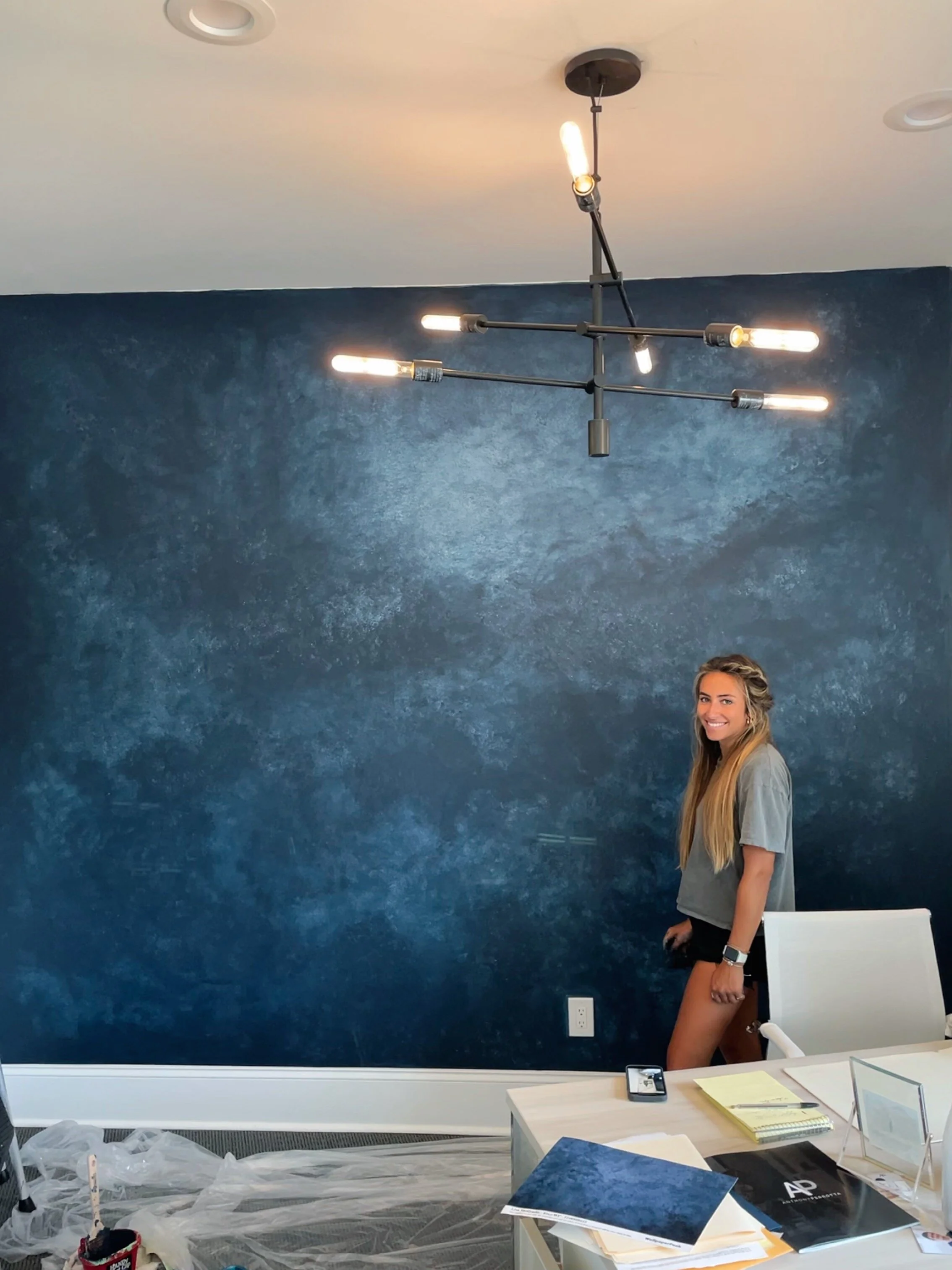 MIRA BELLA DESIGNS hand painted denim