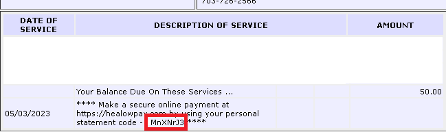 Payments — Virginia Center for Medicine