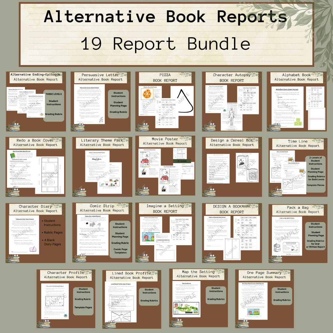 Alternative Book Reports — Momma Bear School