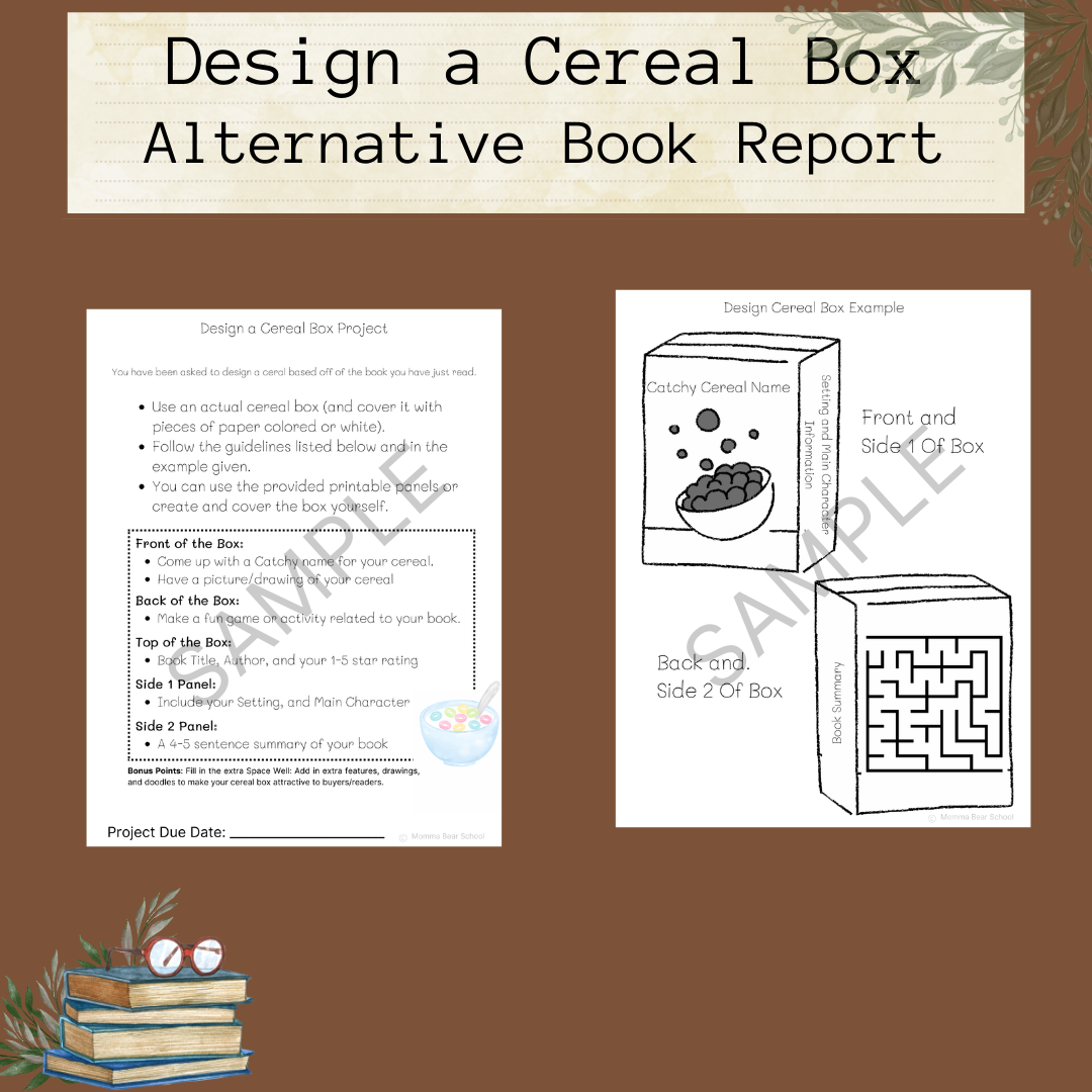 Alternative Book Reports — Momma Bear School