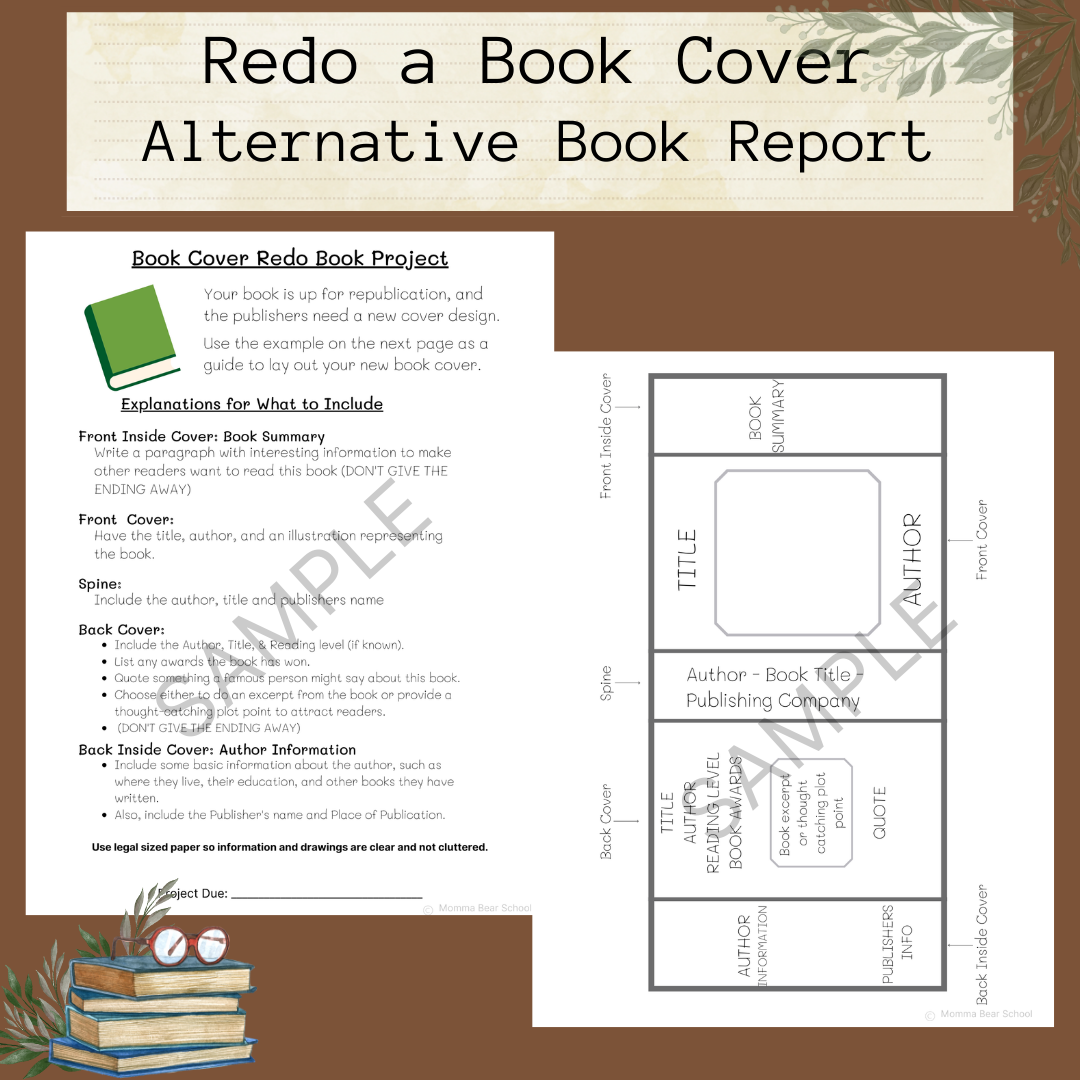 Alternative Book Reports — Momma Bear School