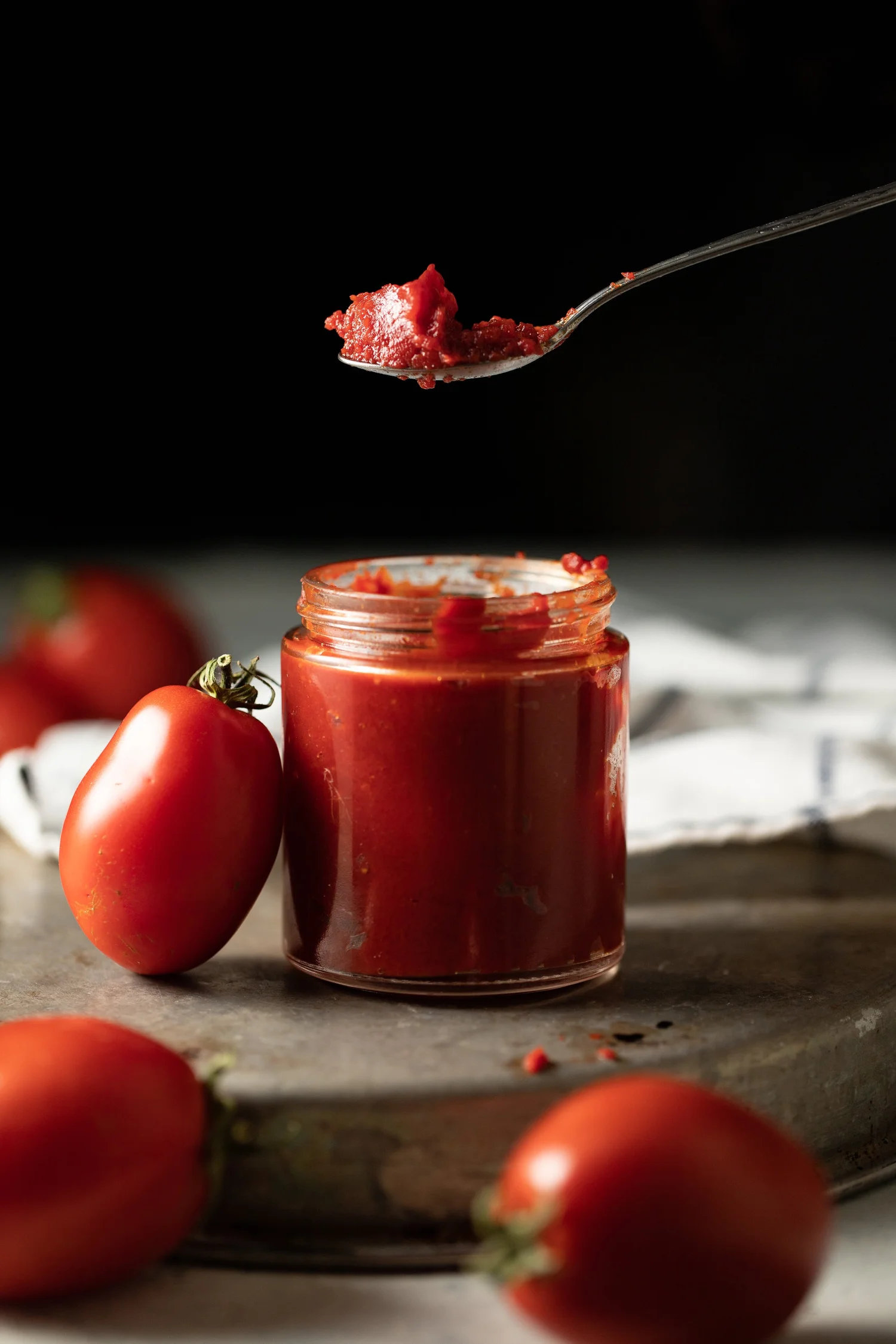 The Easiest Tomato Paste — a little salt