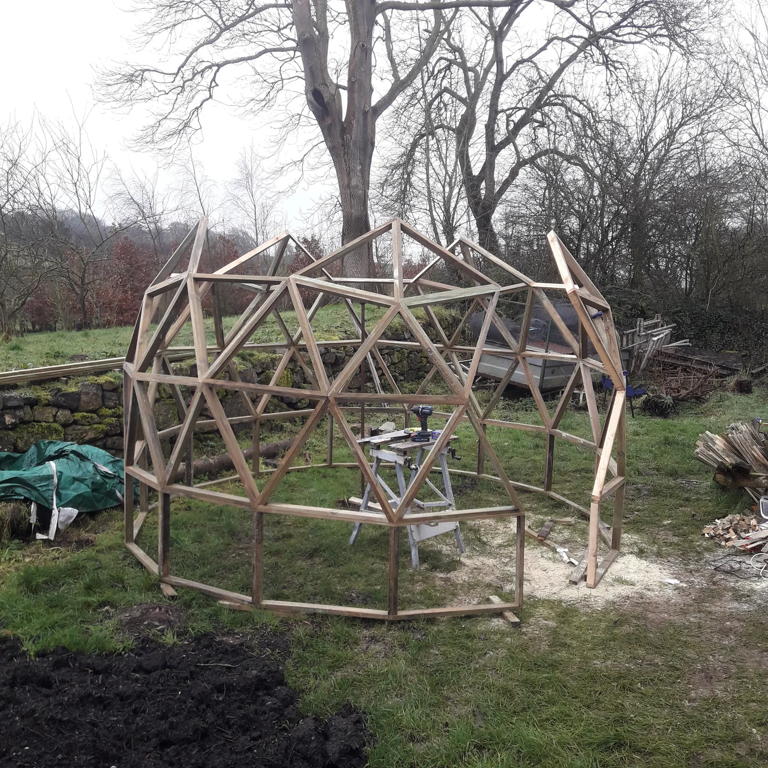 Geodesic Dome Frame - 3.5m Diameter — Snowdon Domes