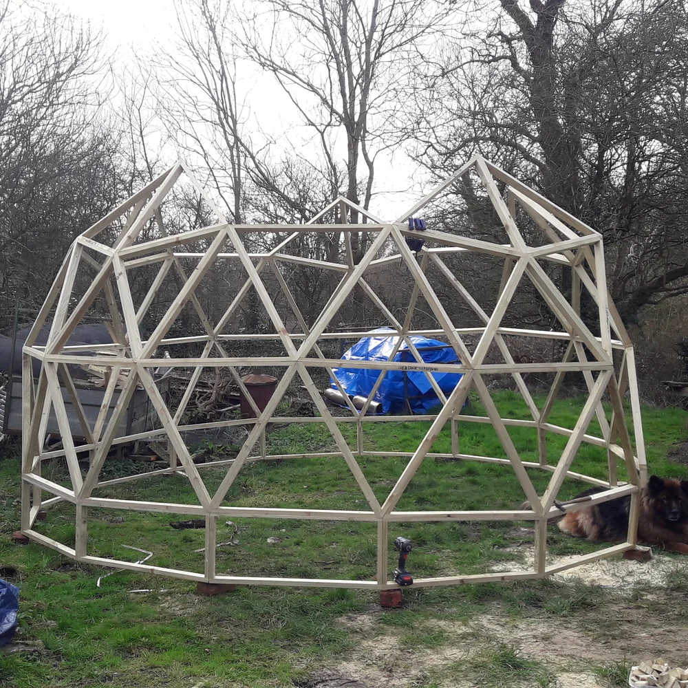 Geodesic Dome Frame - 4.5m Diameter — Snowdon Domes