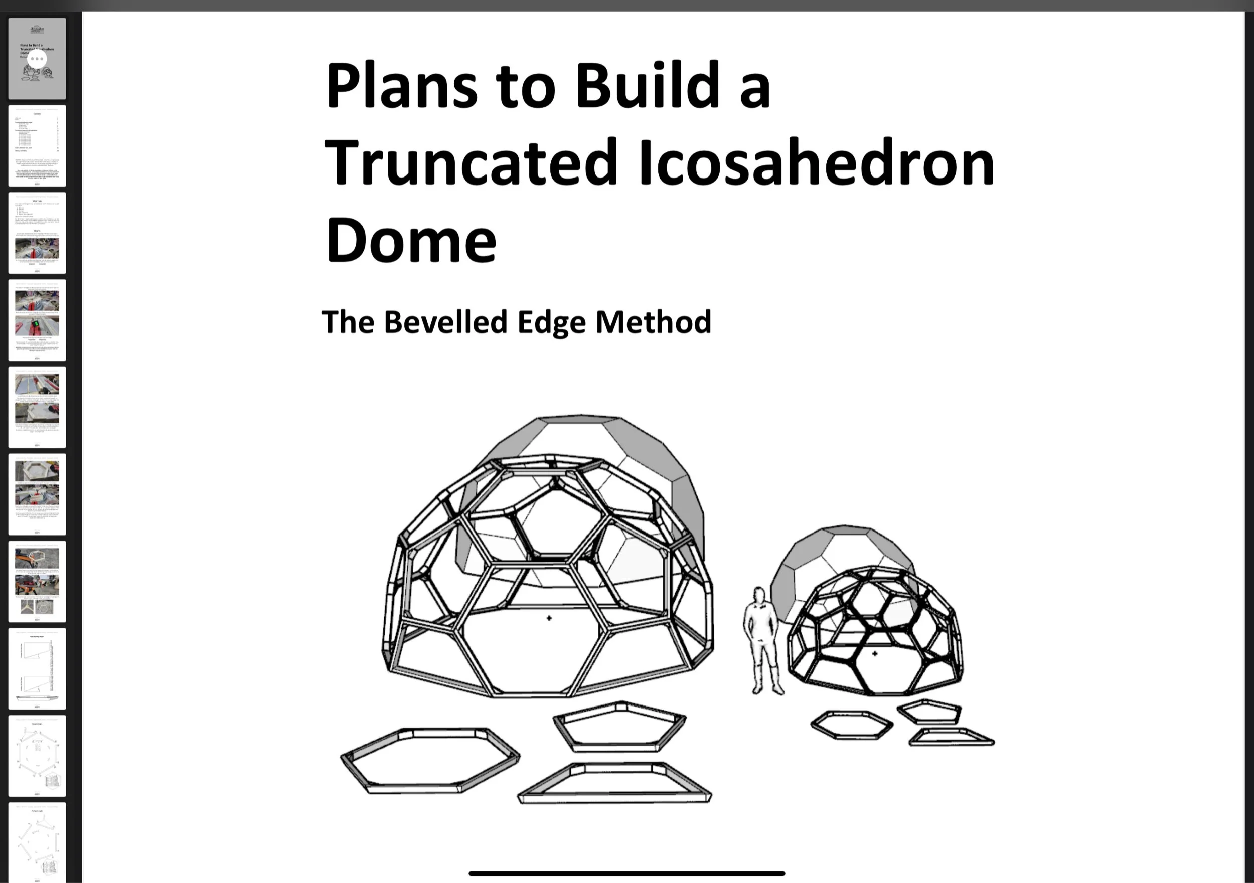 Geodesic Plans — Snowdon Domes