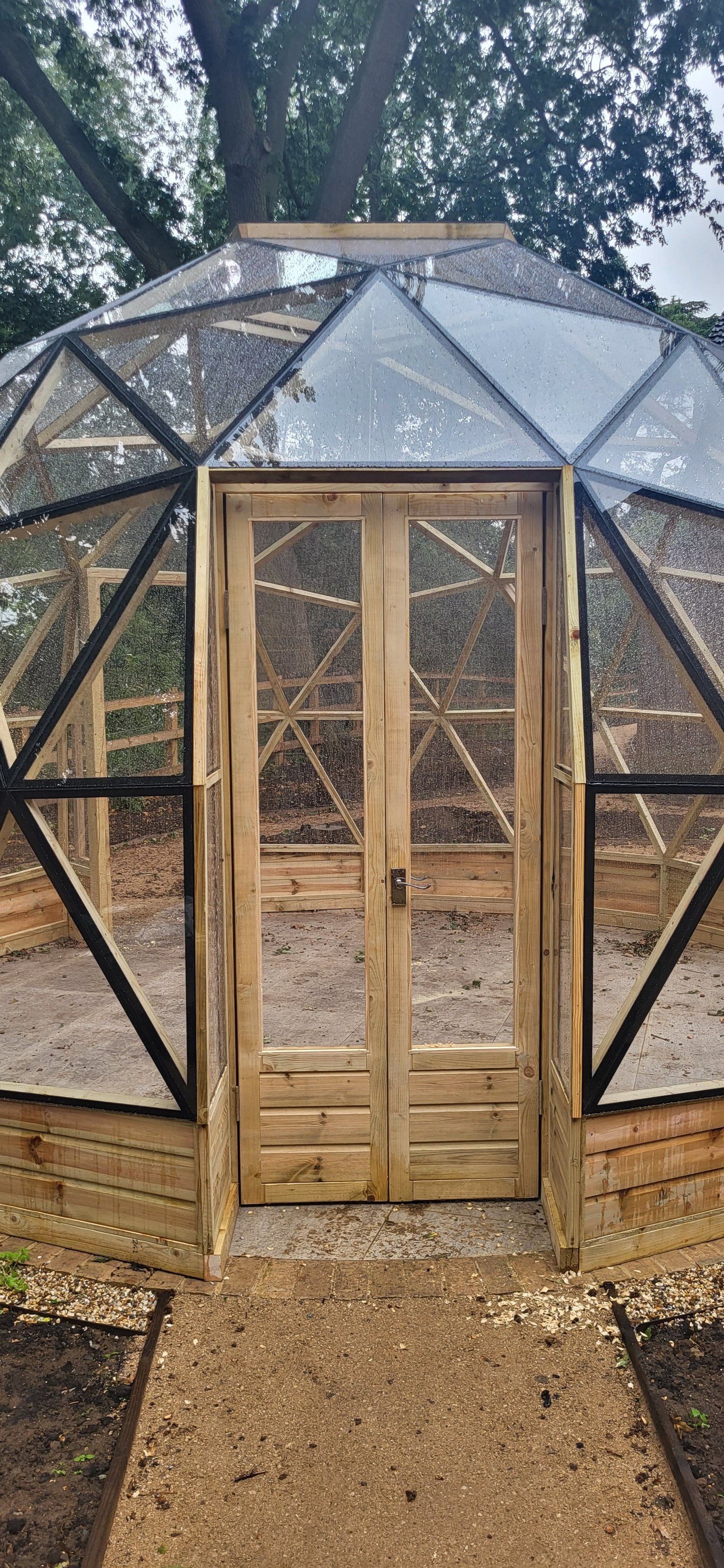 Therapy Garden Dome - 4.7m diameter geodesic dome — Snowdon Domes