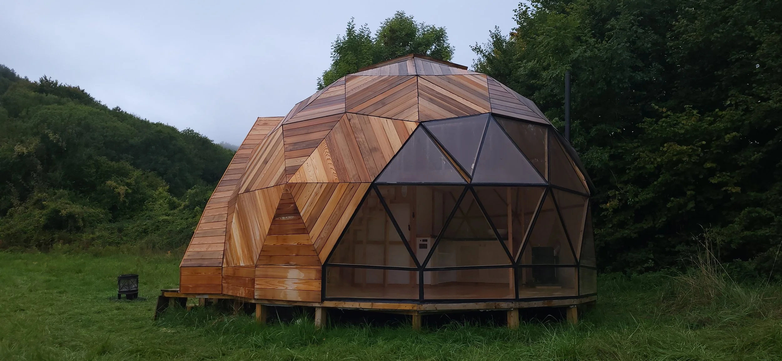 Geodesic Dome Pod, Garden Room, Glamping Pod, Home Office — Snowdon Domes