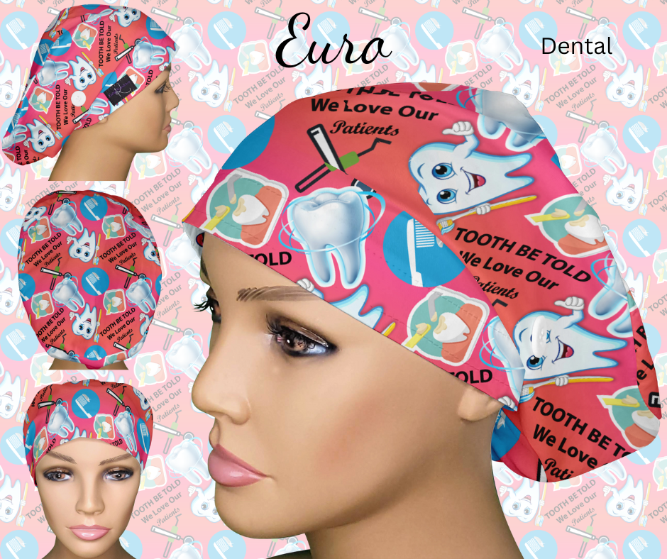 discount online to shop Powder Pink Dental Scrub Caps for women, Tooth ...