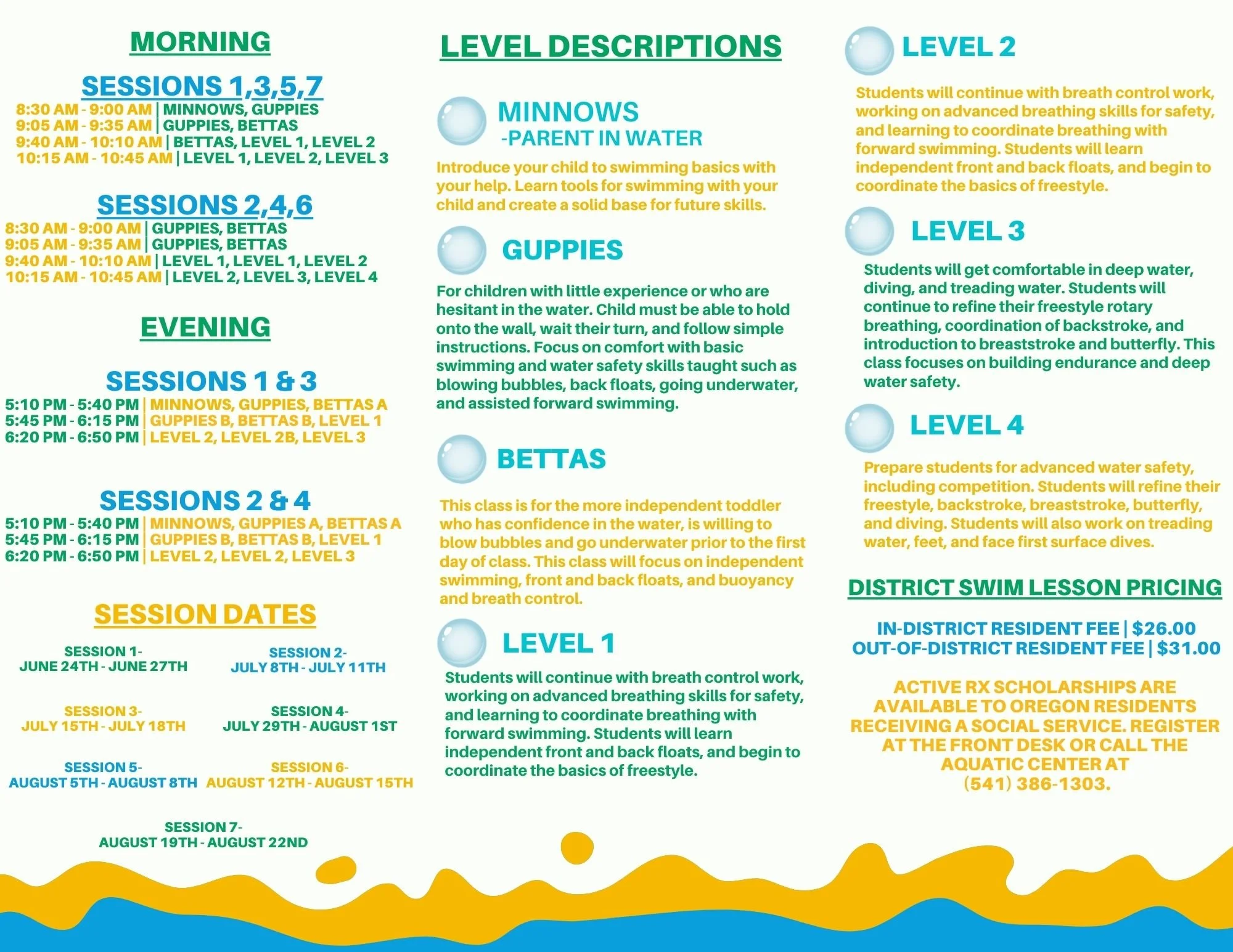 Summer Swim Programs — Hood River Valley Parks + Recreation District