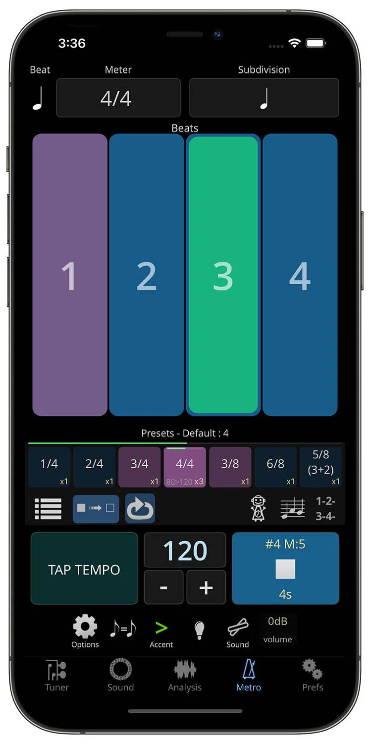 TE Tuner & Metronome for iOS/Android — TonalEnergy, Inc.