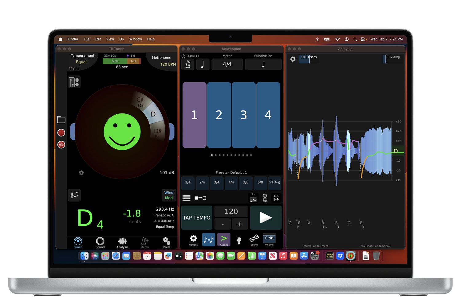 TE Tuner & Metronome for Windows/Mac — TonalEnergy, Inc.