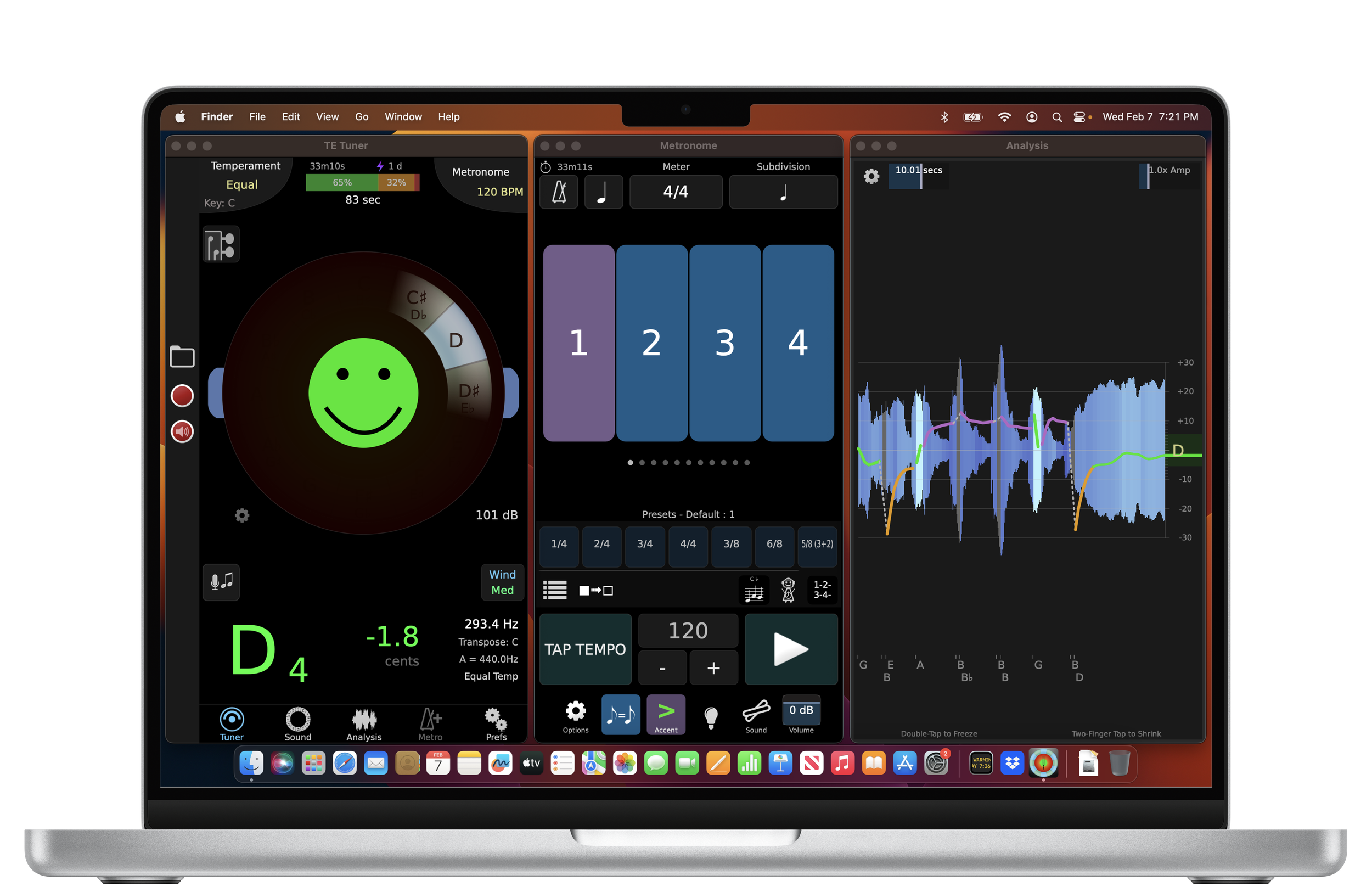 TE Tuner & Metronome for Windows/Mac — TonalEnergy, Inc.