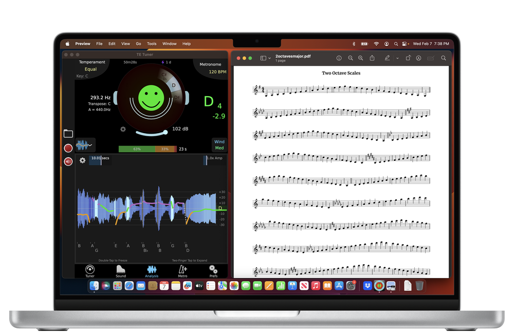 TE Tuner & Metronome for Windows/Mac — TonalEnergy, Inc.
